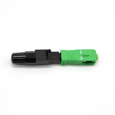 China Field Quick Assembly Single Mode Fiber Fast Connector FTTH SC APC for sale