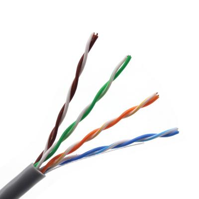 China Network Cable UTP CAT5E 24AWG 0.5mm CCA Conductor 305m for sale