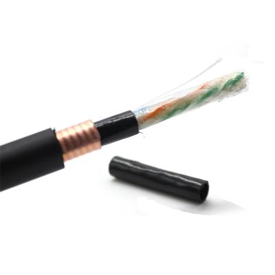 Cina 4 paia di resistenza uv 305m del cavo lan impermeabile all'aperto di Utp Cat6 23awg con corazzato in vendita