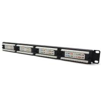 China Los 24 paneles de remiendo portuarios del servidor de UTP, los paneles de remiendo del gato 5E de T568A/de T568B en venta