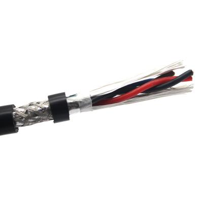 Cina 1 paio di RVVPS 24AWG ha inscatolato il rivestimento di rame del PVC/LSZH del cavo schermato RS485 in vendita