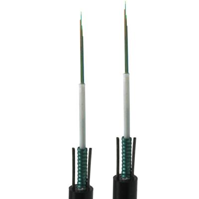 China Parallelle van de de Vezel Optische Kabel van de Staaldraad GYXTW Singlemode Openlucht Gepantserd for sale