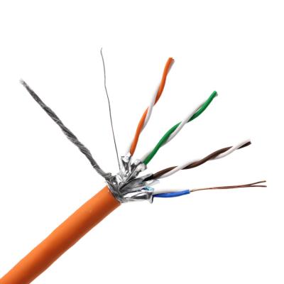 중국 305m SSTP 네트워크 케이블이 보호한 OEM Cat7 랜 케이블 4 쌍 23AWG, 나동선 판매용