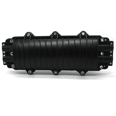 China Outdoor Horizontal 12 - 48 Core Fiber Optic Joint Enclosure Box Support PLC Splitter for sale