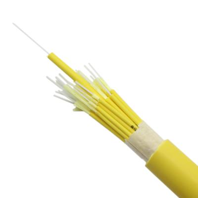 China Cabos de fibra óptica com amortecimento apertado 2 - 24 Cabos de tipo PVC / LSZH Jacket GJPFJV for sale