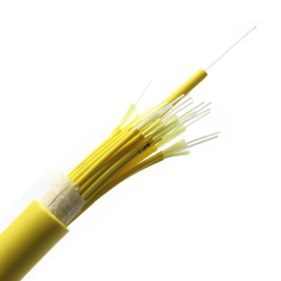 China Cabos de fibra óptica com amortecimento apertado 2 - 24 Cabos de tipo PVC / LSZH Jacket GJPFJV à venda