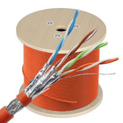 Chine Prix de l'usine Cat7 SFTP câble réseau intérieur et extérieur OEM support câble Fluk test pass Ethernet câble à vendre