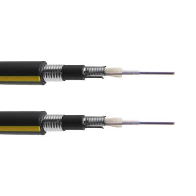 中国 ダブルジャケット 直接埋葬 12コアから144コア GYXTW53 装甲光ファイバーケーブル 販売のため