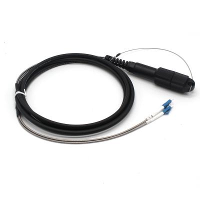 China FTTH G652D 5M 10M 20M Armored Fiber Patch Cord with 7.0 mm Cable Jacket Diameter and SC/APC-SC/APC Assembly for sale