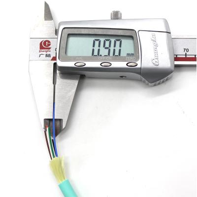 중국 10Gb 배포 실내 다중 모드 광섬유 케이블 GJFJV LSZH 6F 8F 12F 24F 굽기 반지름 10D/20D mm OM1 OM2 OM3 OM4 판매용