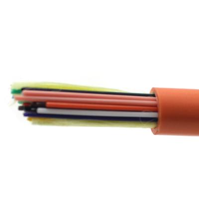 Китай Распространение в помещениях MM Bundle Fiber Optic Cable GJPFJV бронированный 48-ядерный 10D/20D радиус изгиба продается