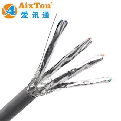 Изоляционные материалы PE с цветовым кодом, защищенные Cat6a SFTP UTP Lan кабель для высокоскоростной внутренней сети