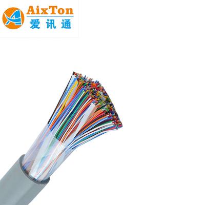 China 100 Pair HDPE Insulation Materials Solid Copper Conductor Underground Waterproof Jelly Filled Outdoor Telephone Cable for sale