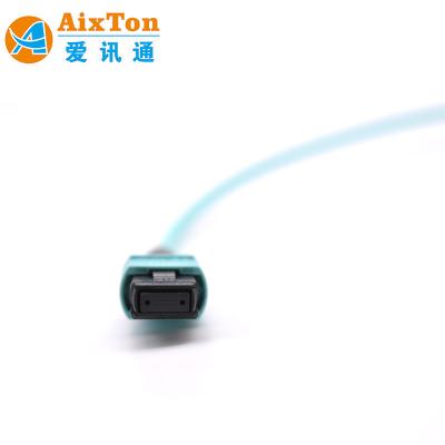 China Vietnam factory MPO/F-MPO/F 24 Cores Multimode OM3 OM4 OM5 Fiber Optical Patch Cord MTP for sale