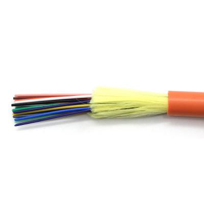 China 4 8 12 Core Fiber Optic Cable Gjfjv Single Mode OM1 OM2  Indoor Fiber Optical Cable Gjfjv for sale