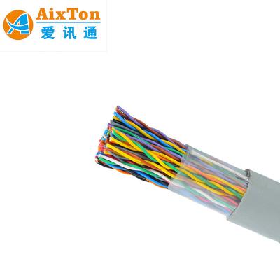 China HSYV 25p 24awg Twisted Pair Cable Communication Telephone UTP Cat3 Cable Color Code Indoor 25 Pair Multi Pair Telephone Cable for sale