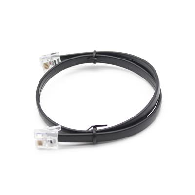 China Original Factory RJ11/ RJ12 Field Telephone Cable Patch Cord with 6P4C 6P6C Crystal Connector for sale