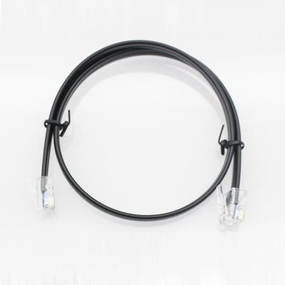 China Telephone cable roll 6pin 6core rj12 rj11 telephone cable cord flat 6p6c cable for sale