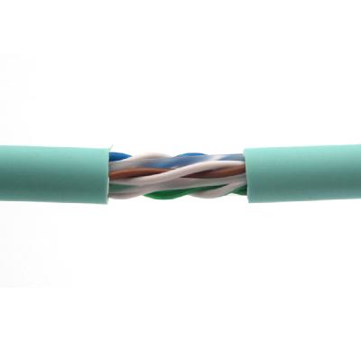 China CAT6 Ethernet Cable with 6.2mm LSZH Jacket and Color-coded PE Insulation for CMR Rated Installations for sale