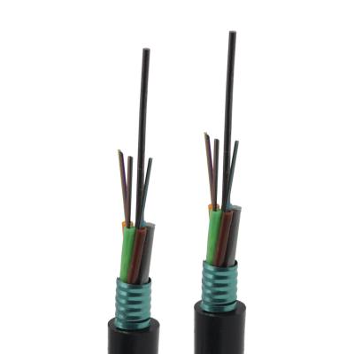 China GYTA 24 Core Aluminum Tape Armored Fiber Optic Cable Loose Tube PE Jacket for Outdoor for sale