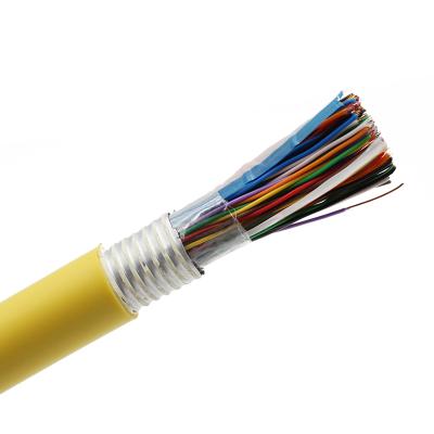 China Bare Copper 0.5mm Telephone Cable 15 30 25 20 Pair Underground Telephone Cable Cat5e Armoured Cable for sale