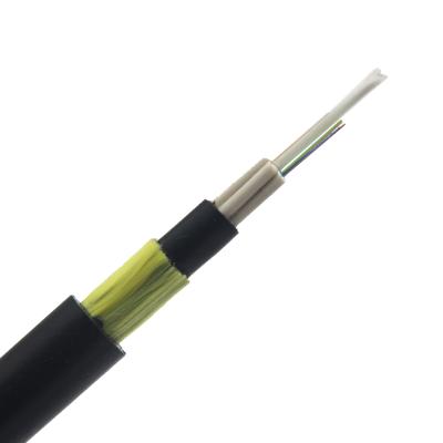China Outdoor 200m Span Mini Drop Aerial Fiber Optic ADSS Cable 4-192 Cores Communication Cables for sale