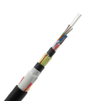 China Outdoor Aerial Overhead ADSS Fiber Optic Cables 1/2/4/6/8/12/24/48/144 Core Single Mode for sale
