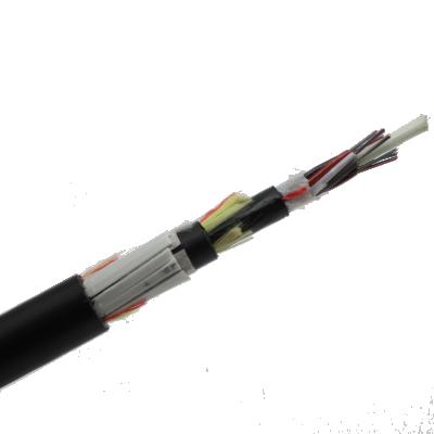 China Flat FRP All Dielectric Self-supporting Aerial Cable Span120m 96core G652D 4km/Reel for sale
