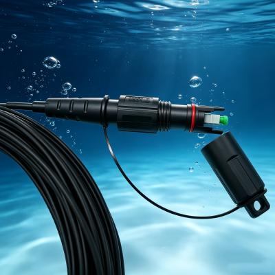 China Fiber Optic Drop Cable Assembly Toneable Flat Drop Cable Patch Cord FTTA Corning Opti-Tap Waterproof Patch Cord for sale