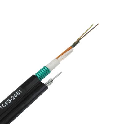 Chine Câble à fibres optiques autosuffisant aérien GYTC8S unimodal 24 ou de Ftth noyau 48 à vendre
