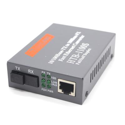 China 25KM Fiber Optic Accessories 10/100M Single Mode Network Media Converter for sale