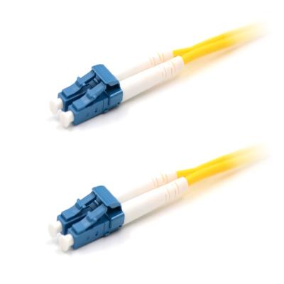 China 1m Yellow Duplex Connector Fiber Optic Patch Cord LC UPC To LC UPC for sale