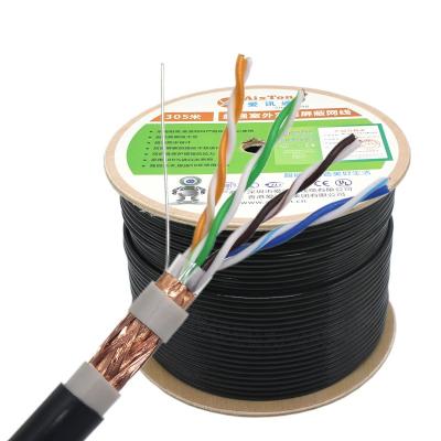China 4 Pair 24awg CAT5E Ethernet Cable Sftp Network Cable UV Resistant for sale