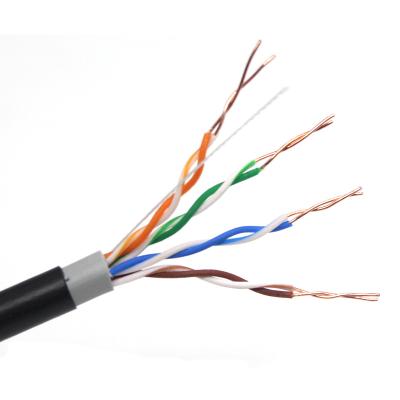 Cina Filo di rame all'aperto di UTP 24AWG di resistenza Cat5e del cavo UV della rete in vendita