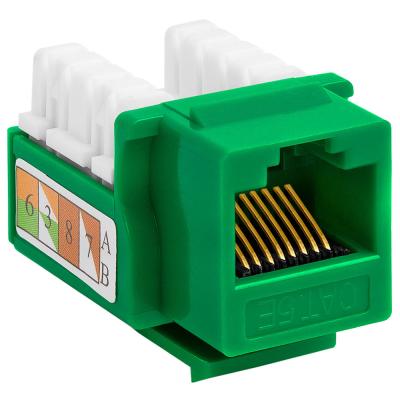 China FCC ROHS RJ45 Keystone Jack Punch Down Network Cat5e Keystone Jack for sale
