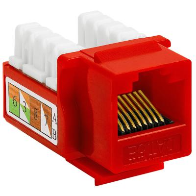 China FCC ROHS RJ45 Keystone Jack Punch Down Network Cat5e Keystone Jack for sale