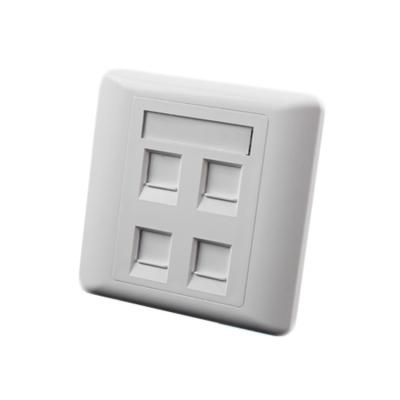 China 1port 2port 3port KeyStone Jack FacePlate Rj45 Network Wall Plate for sale