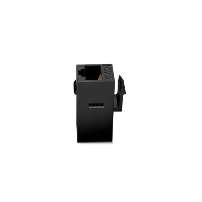 China UTP Cat6 KeyStone Jack FacePlate 8P8C UTP Modular Jack RJ45 Inline Coupler for sale