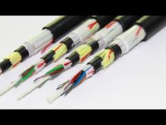 12 do núcleo de Ftth mini ADSS período 120m do cabo ótico com membro de força de FRP