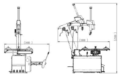Cina 220v 380v Rim Automotive Tire Changer a 26 pollici/stancano l'attrezzatura cambiante in vendita