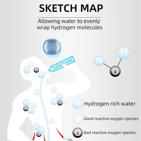 Quality Portable Hydrogen-Rich Water Bottle for Energy and Exercise Fitness for sale