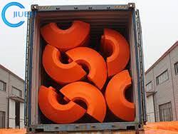 Cina il tubo di dragaggio di plastica dell'HDPE del bacino di 12in 14in 16in galleggia per i galleggianti offshore della conduttura di vendita in vendita