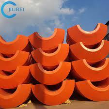 China Plastic HDPE Pipe Floater Heavy Duty Versatile For Cable Hose Floats Device Dredge Pumping for sale