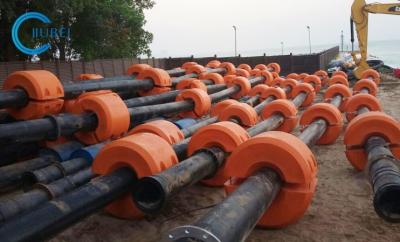 中国 High Strength HDPE Pipe Floater With Tensile Strength 15MPa And Aging Resistant 販売のため