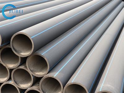 Cina Tubo in HDPE nero con strisce blu per il dragaggio per spessore personalizzato e connessione di flange in acciaio in vendita