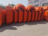 China Orange Polyethylene Dredge Pipeline Floats Ultimate Solution For Durability for sale