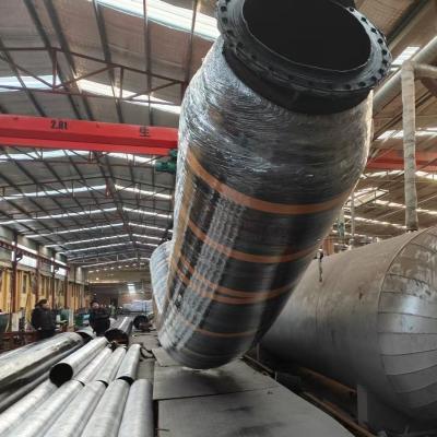 Cina Tubo di scarico galleggiante in gomma ad alta resistenza, con un angolo di piegatura di 10 gradi e una pressione massima di 500 psi. in vendita