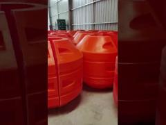 Hot Galvanised Cylinder Shape Corrosion Resistant HDPE Pipe Floater for Marine Applications