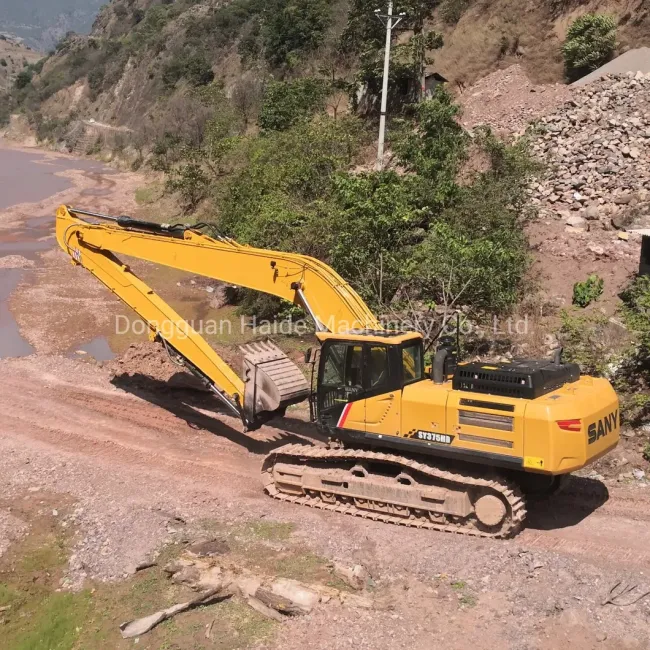 S-Any SY485H Excavator Long Reach Boom Arm - Extended Position