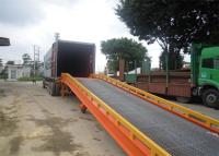 China Mobile Container Dock Ramp With Hydraulic Retractable Support Leg for sale